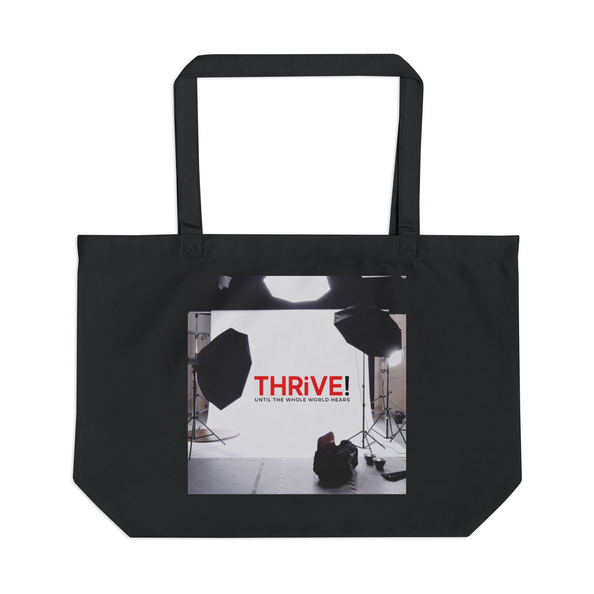 THRIVE Studios Black Organic Tote Bag | Thrive News Co.